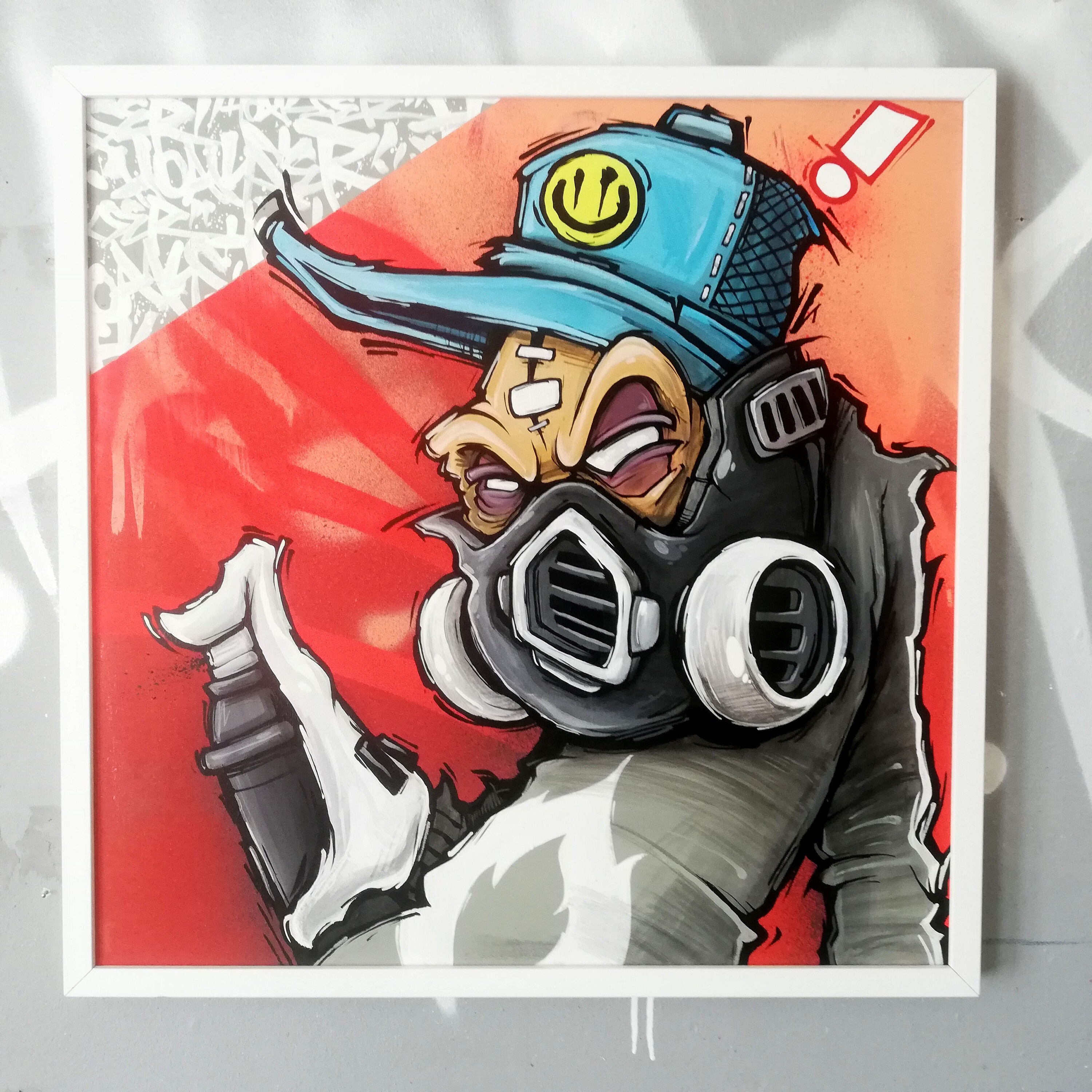 Gas Mask Graffiti Characters