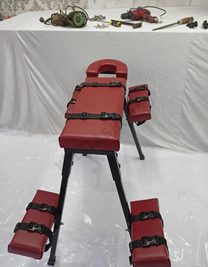 Mature / Bdsm Spanking Bench Red Color Flogging Spanking Bench Table ...