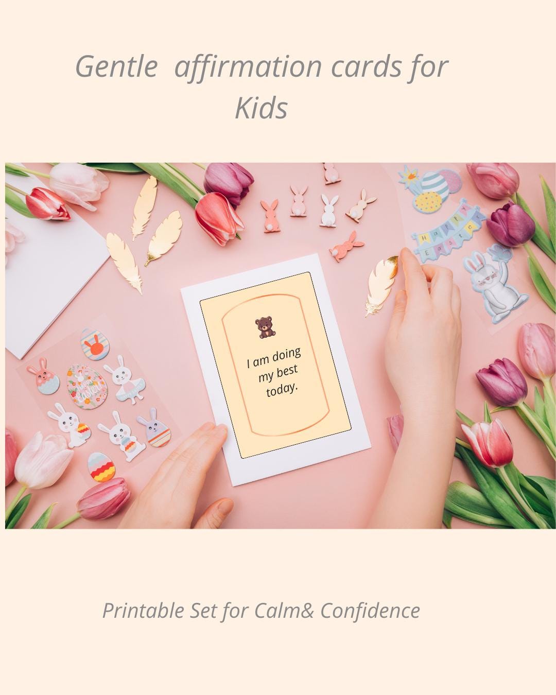 Gentle Pastel Affirmation Cards for Kids - Etsy