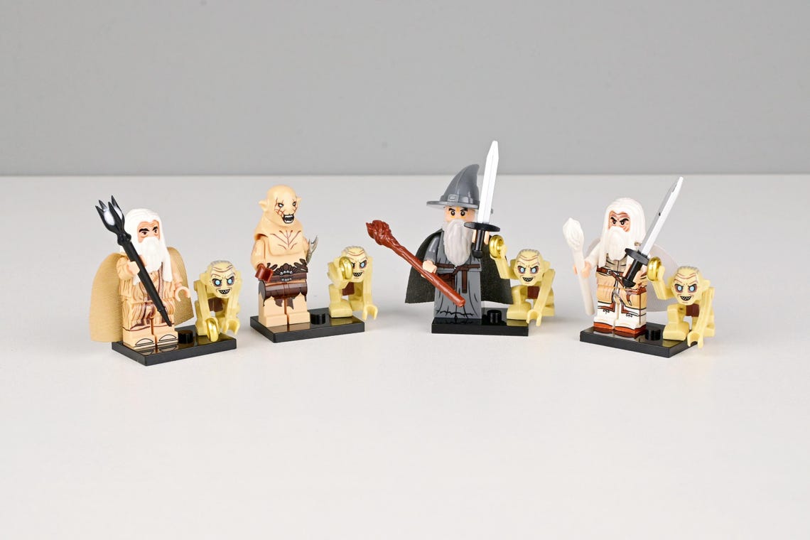 Azog, Gandalf Saruman Minifigure | the Hobbit Lord of the Rings | Lego ...