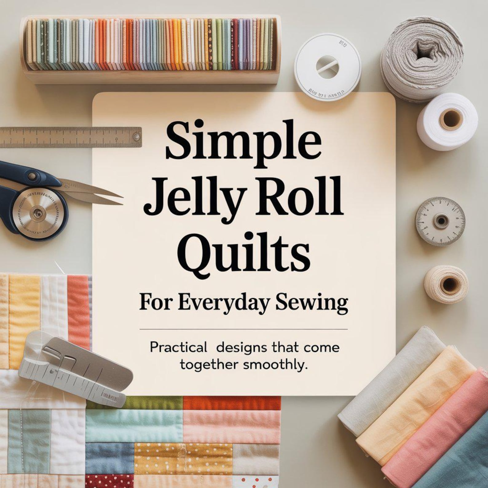 Simple Jelly Roll Quilts for Everyday Sewing - Practical Designs That ...
