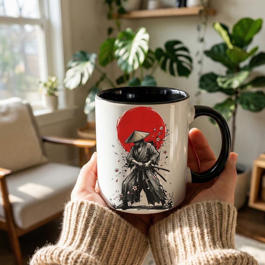 Samurai Art Mug - Etsy