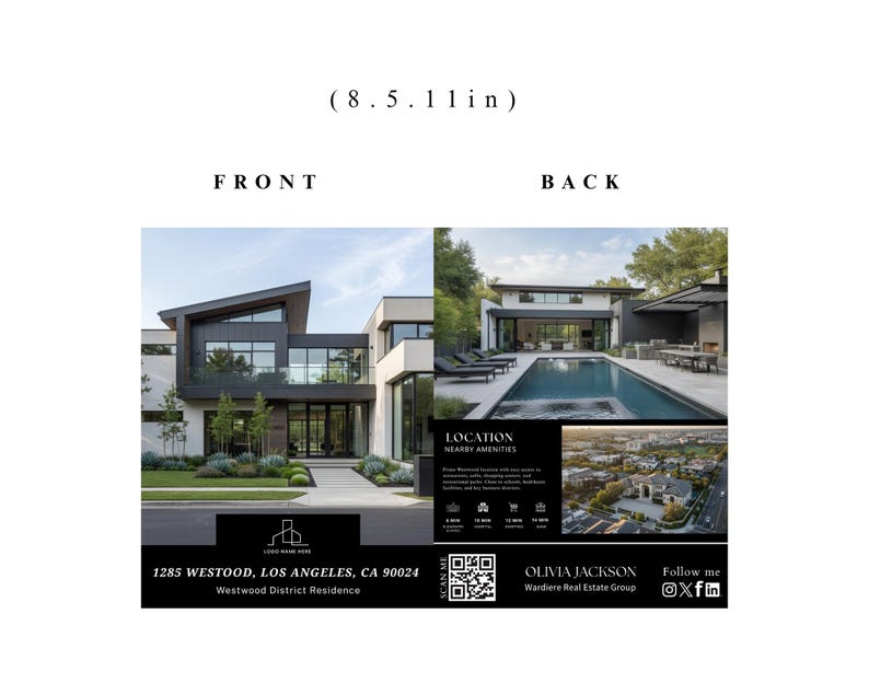 Real Estate Flyer Template, Luxury Property Brochure, Open House Flyer ...