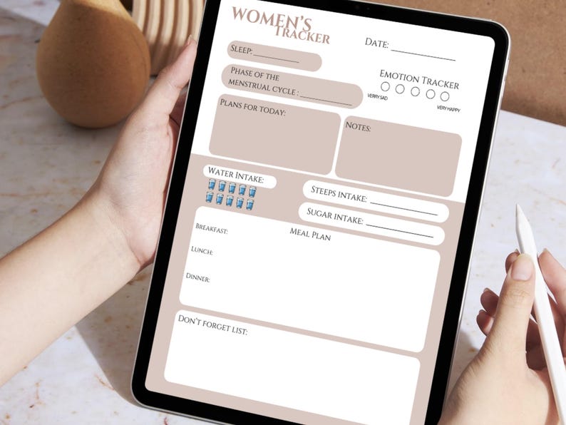 2026 Daily Tracker Journal | Women’s Wellness Planner | Mood, Habit ...