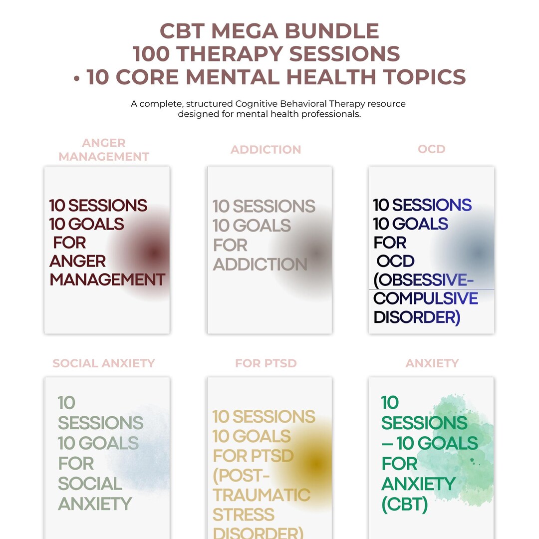 CBT Mega Bundle - 100 Structured Therapy Sessions (digital Download) - Etsy
