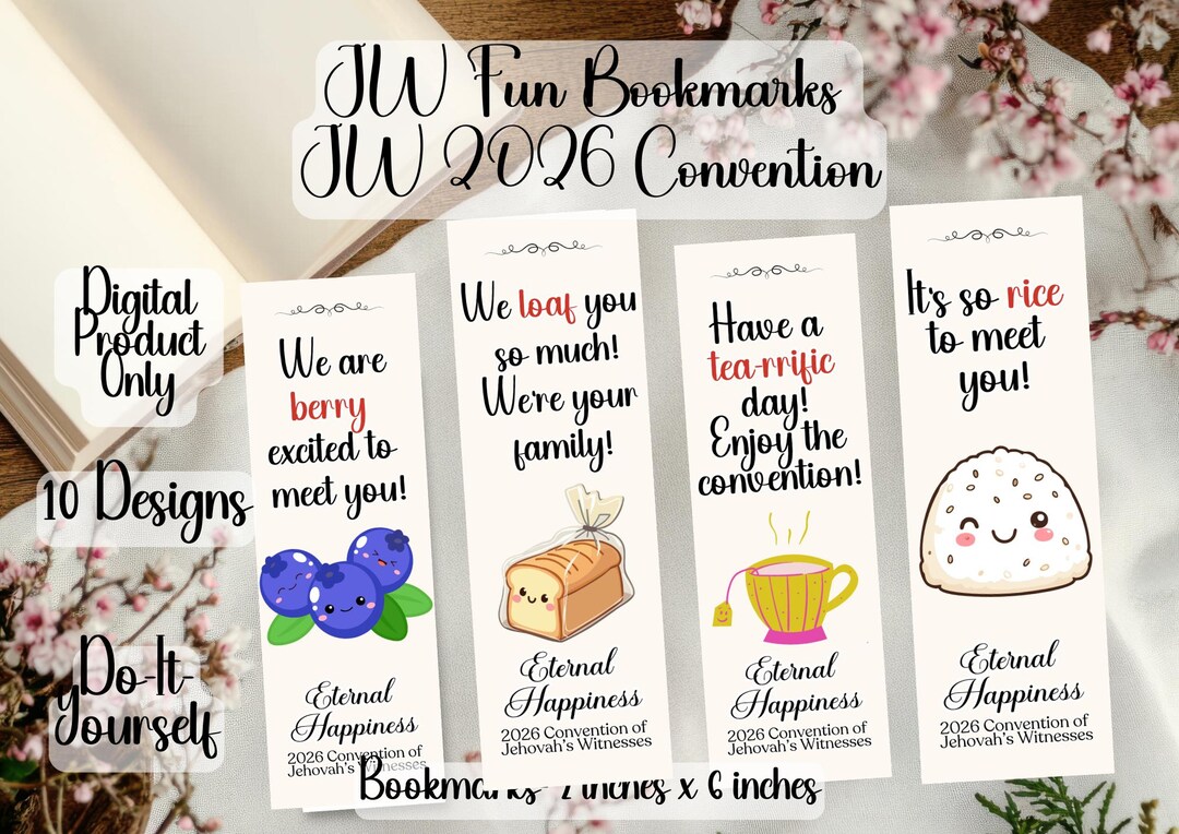 JW Convention 2026 Lesezeichen zum Ausdrucken: Ewiges Glück Souvenir ...
