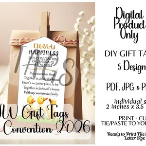 JW Convention 2026 Eternal Happiness Gift Tags (digital Download) - Etsy