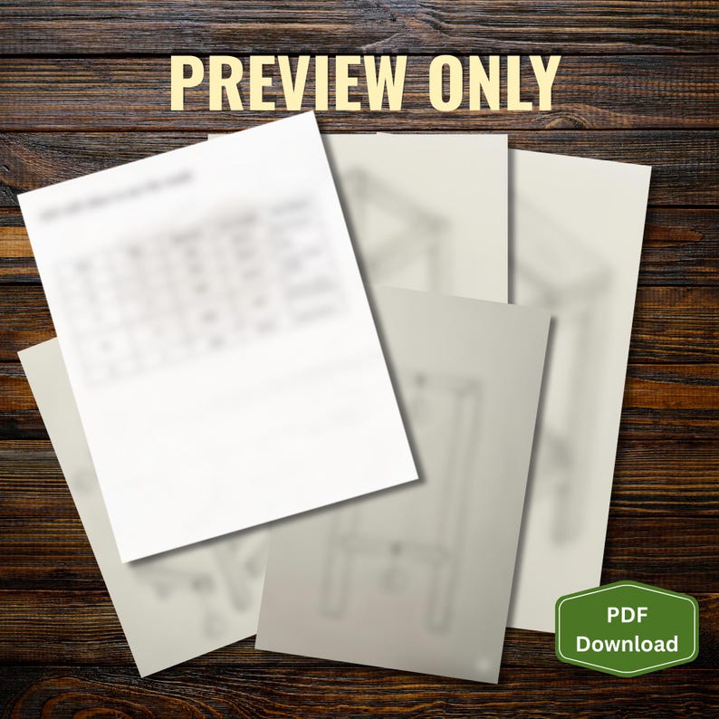 DIY Bar Stool Plans • Easy Woodworking Project PDF • Rustic Farmhouse ...