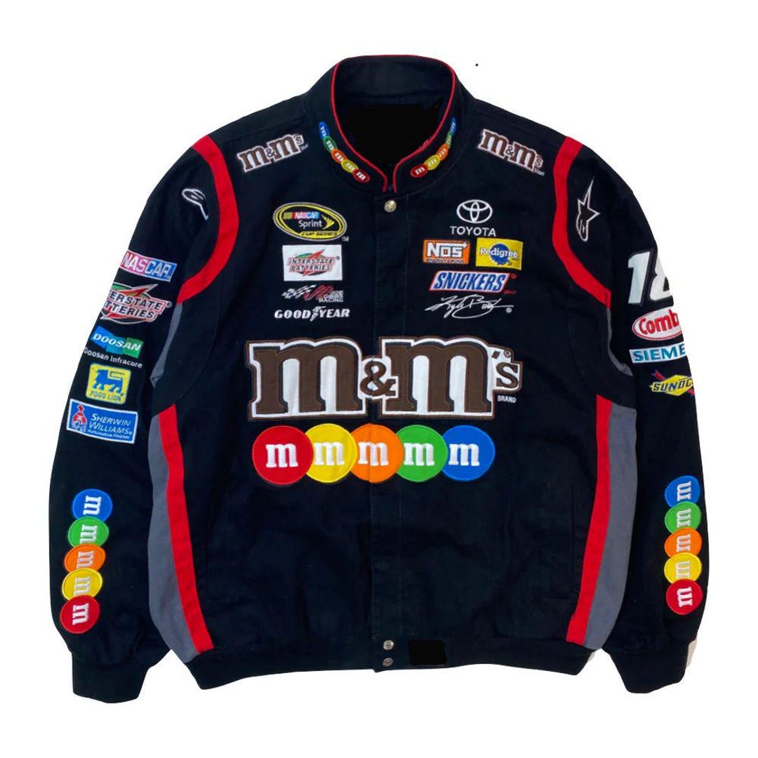 Vintage NASCAR M&m's Racing Jacket, Embroidered Cordura - Etsy