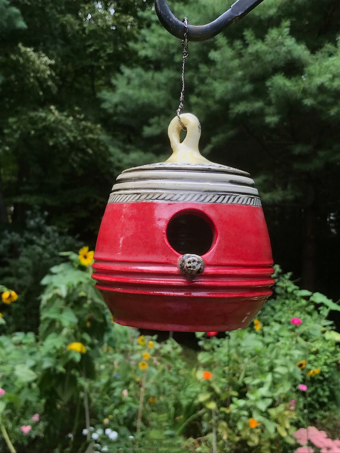 Red Birdhouse - Etsy