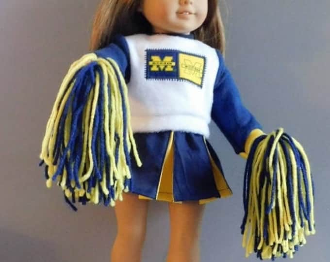 University of Michigan Cheerleader Outfit Will Fit Your American Girl ...