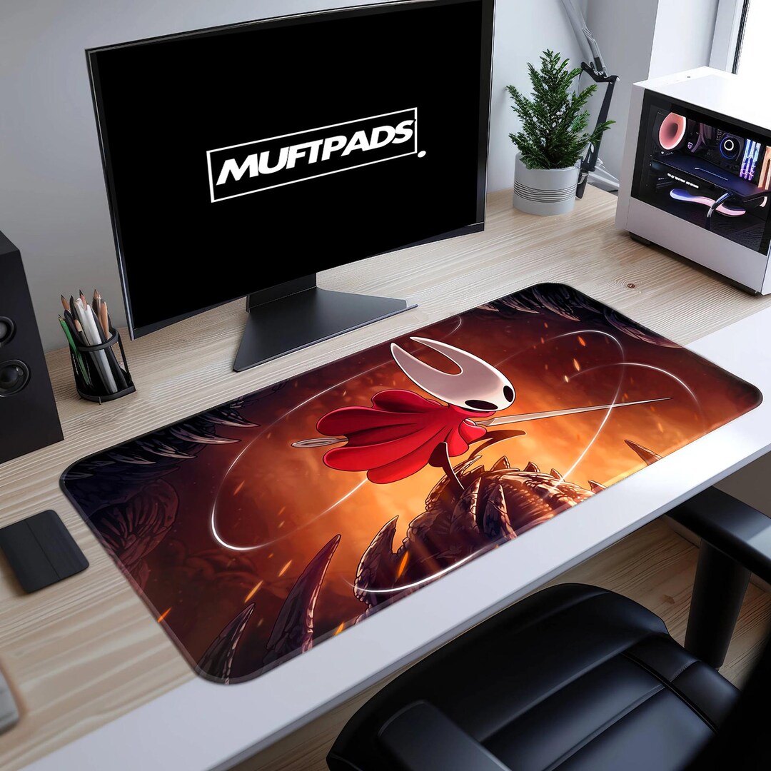Hollow Knight Silksong Mouse Pad - Hornet Gaming Desk Mat, Large Indie ...