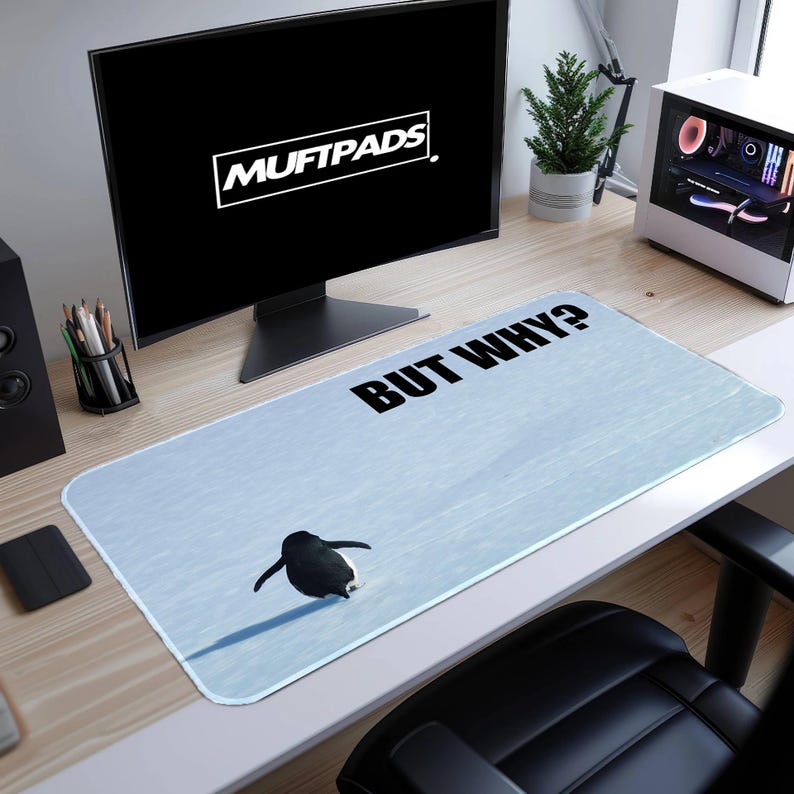 Nihilist Penguin Desk Mat / Mouse Pad Meme Pad - Etsy