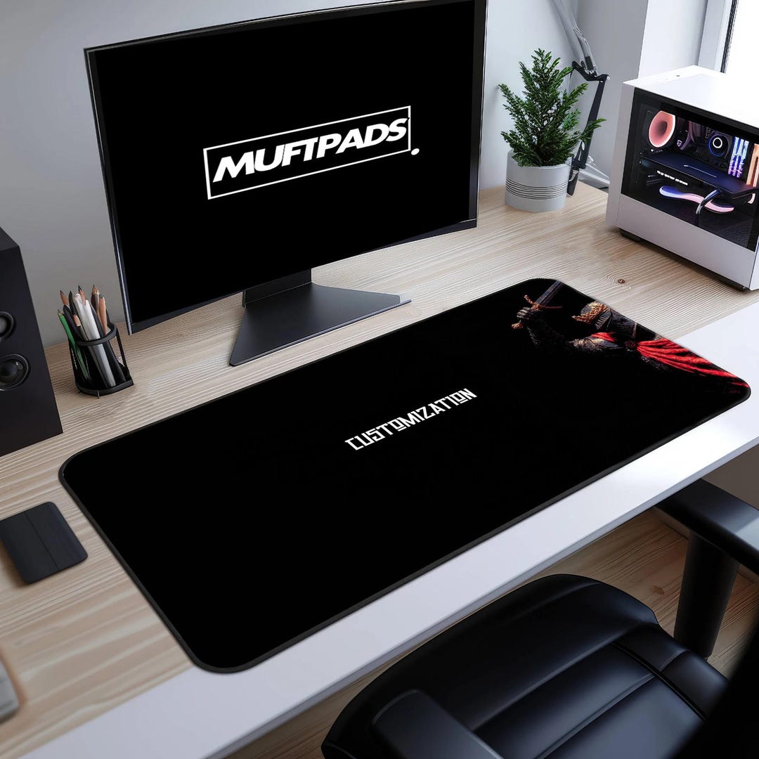 Customizable Medieval Knight Mouse Pad – Dark Armor Desk Mat – Gaming ...