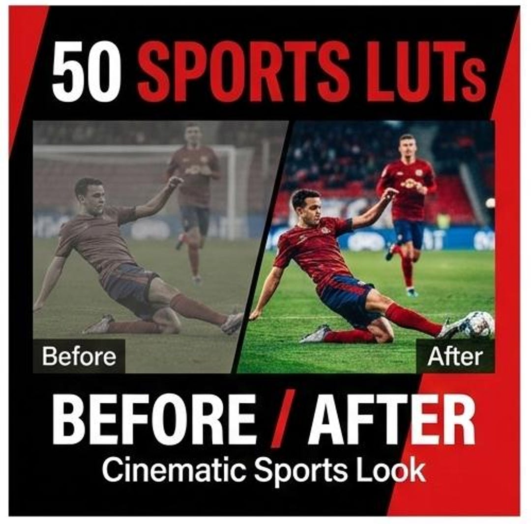50 Sports Luts | Cinematic Color Grading Presets (lightroom, Video) - Etsy