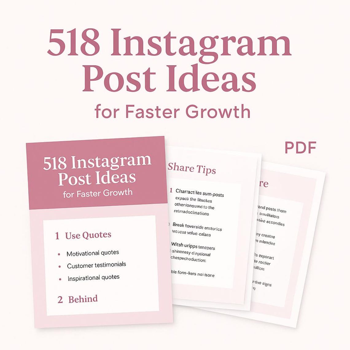518 Instagram Post Ideas for Faster Growth PDF • Holiday Content ...