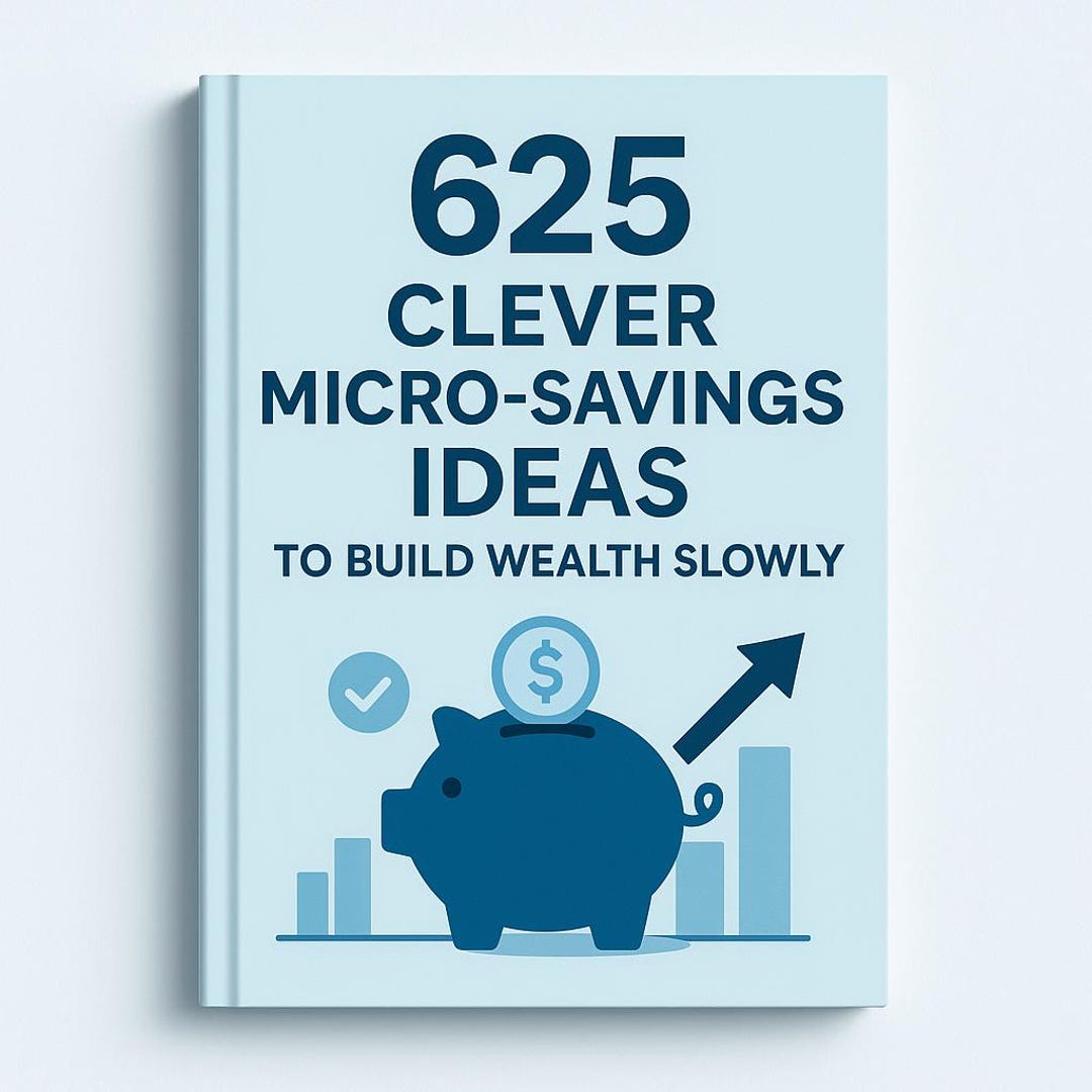 625 Micro Savings Ideas Guide • Build Wealth Slowly (PDF) - Etsy