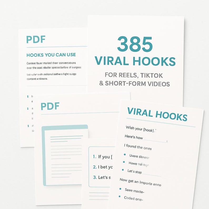 385 Viral Hooks for Reels Tiktok & Short-form Videos PDF • Christmas ...