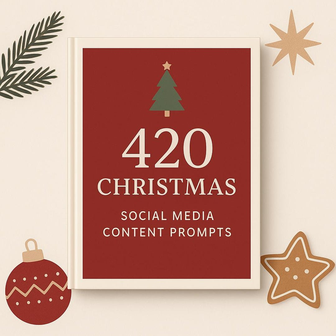 420 Christmas Social Media Content Prompts PDF • Holiday Post Ideas for ...