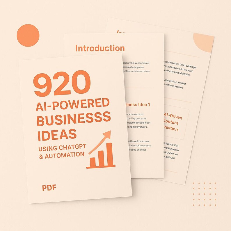 920 Ai-powered Business Ideas Using Chatgpt and Automation PDF ...