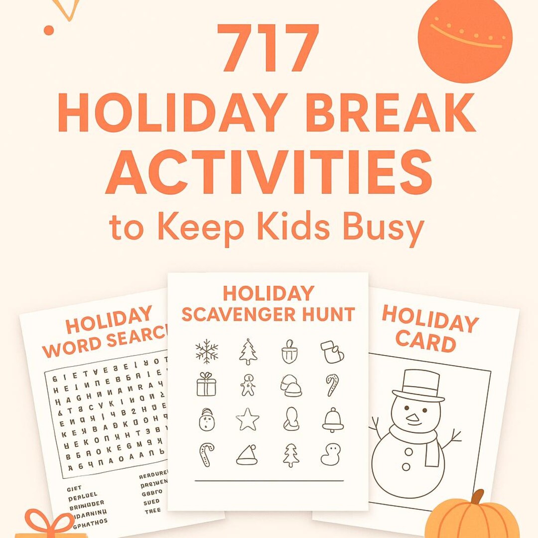 Holiday Break Activities for Kids • 717 Winter Fun Ideas (PDF) - Etsy