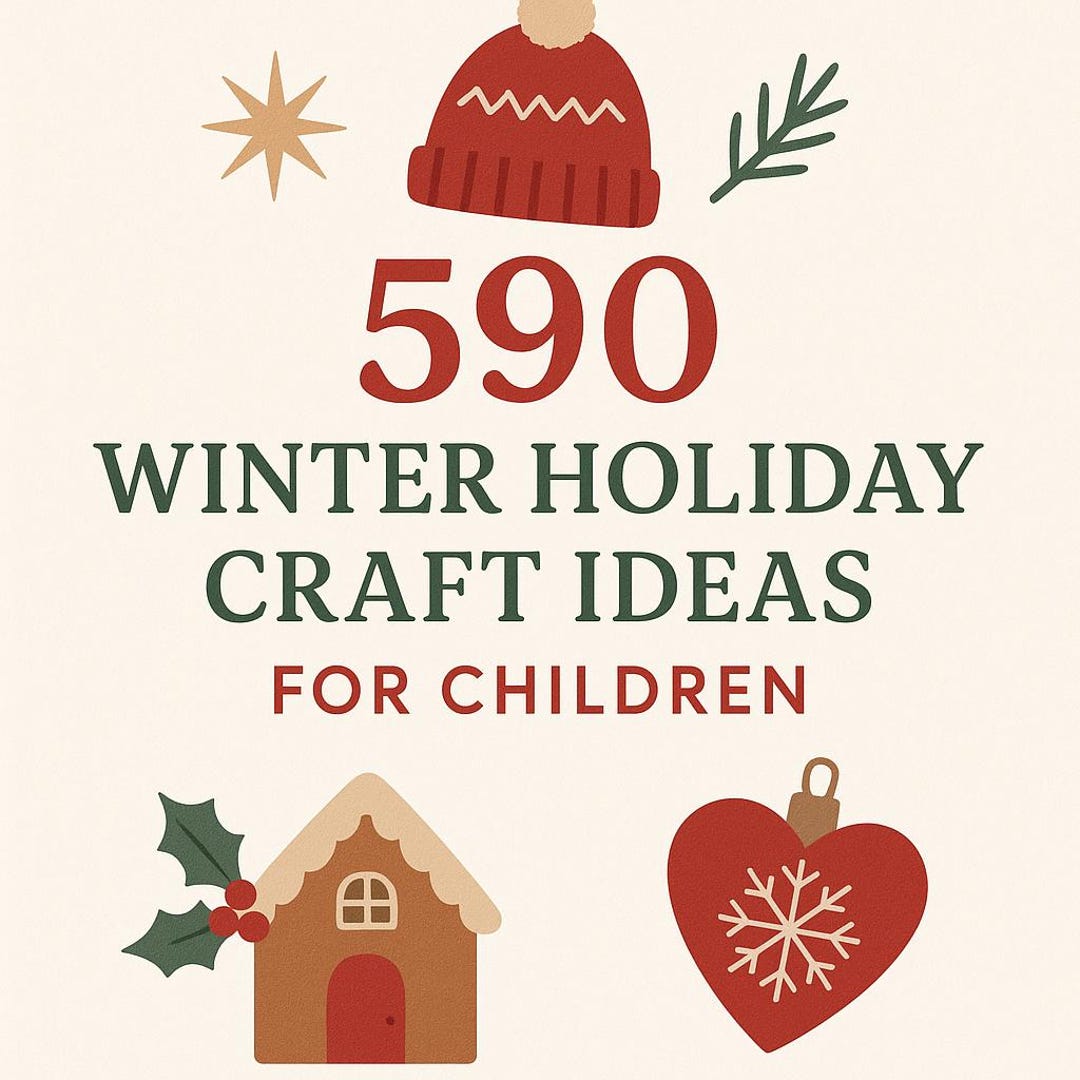 590 Winter Holiday Craft Ideas for Children PDF - Easy Christmas Crafts ...