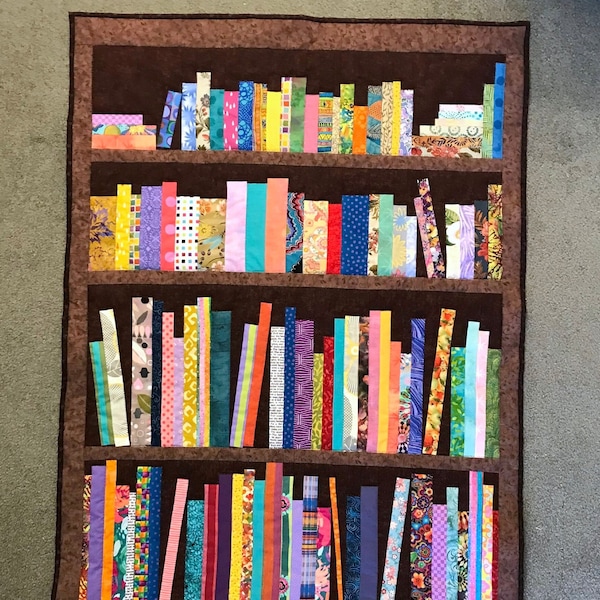 Bookcase Quilt Pattern - Etsy