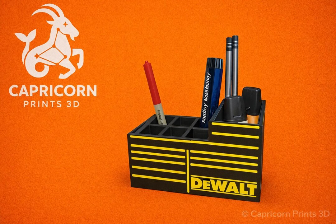 3D Printed Toolbox Pen Holder - Desk Organiser - Pencil Holder ...