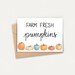 Printable Farm Fresh Pumpkins Fall Blank Card Printable Note Card ...