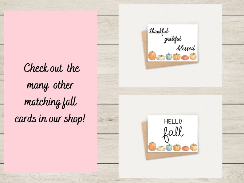 Printable Give Thanks Fall Blank Card Printable Note Card Thanksgiving ...