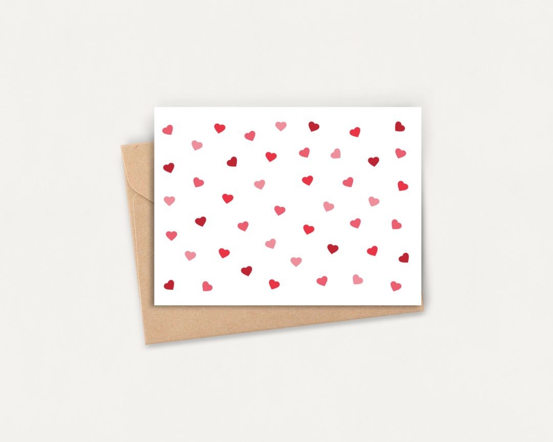 Printable Valentine's Day Card Hearts Galentines Day Card Kid Valentine ...