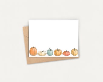 Printable Pumpkin Fall Blank Card | Printable Note Card | Thankful ...
