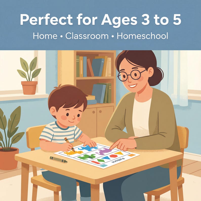 Repeating Pattern Activities for Kids Visual Patterns and Logic Skills ...