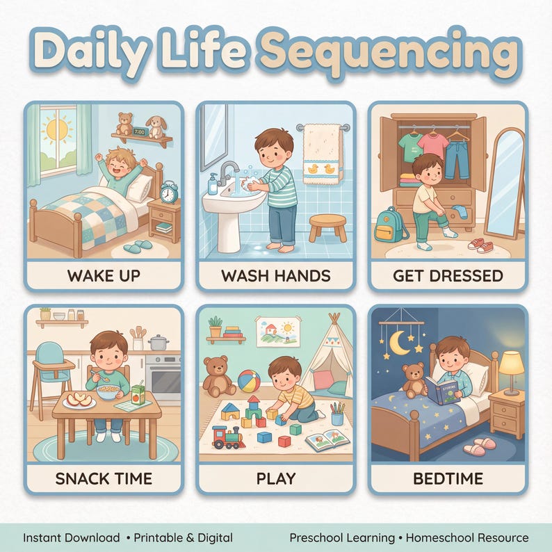 What Comes Next Sequencing Activities for Kids | Visual Thinking ...