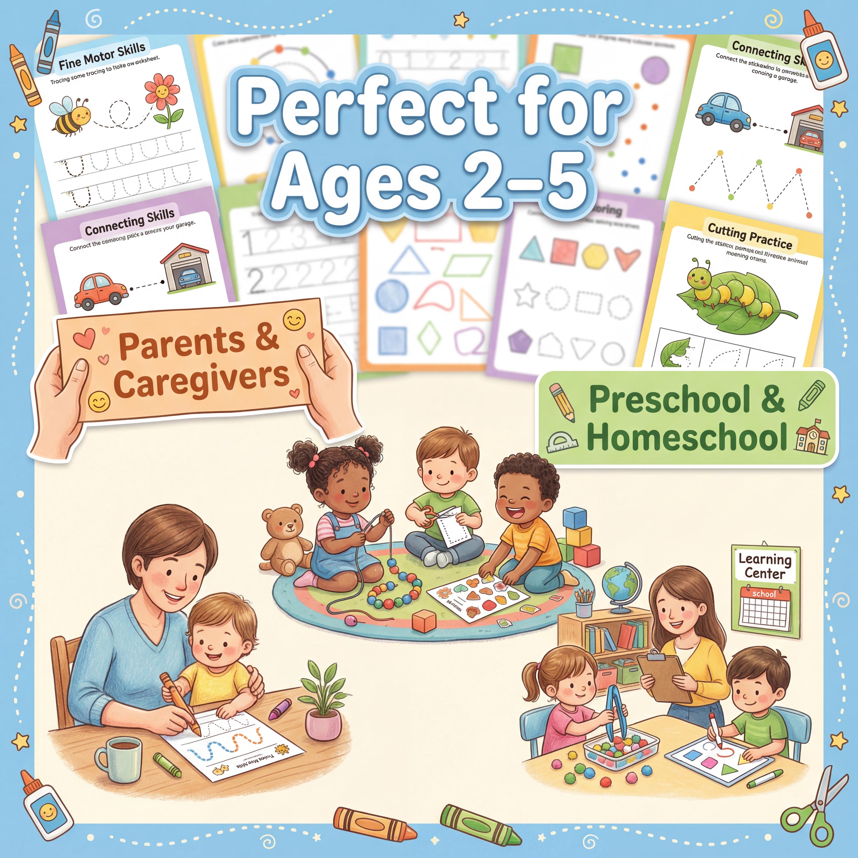Fine Motor Skills Printable Activities for Kids Ages 2–5 - Etsy