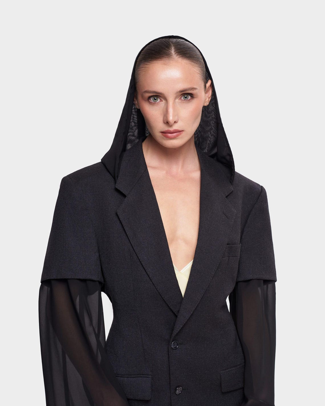 Blazer Total Black Diva Etsy