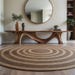 Natural Solid Wood Console Table, Sculptural Organic Curved Base ...