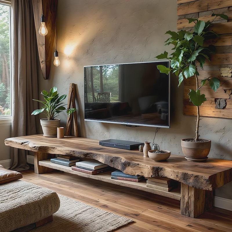 Live Edge Wood Tv Stands - Etsy