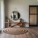 Natural Solid Wood Console Table, Sculptural Organic Curved Base ...