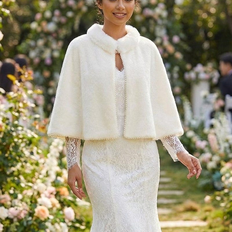 Winter Wedding Cape - Etsy