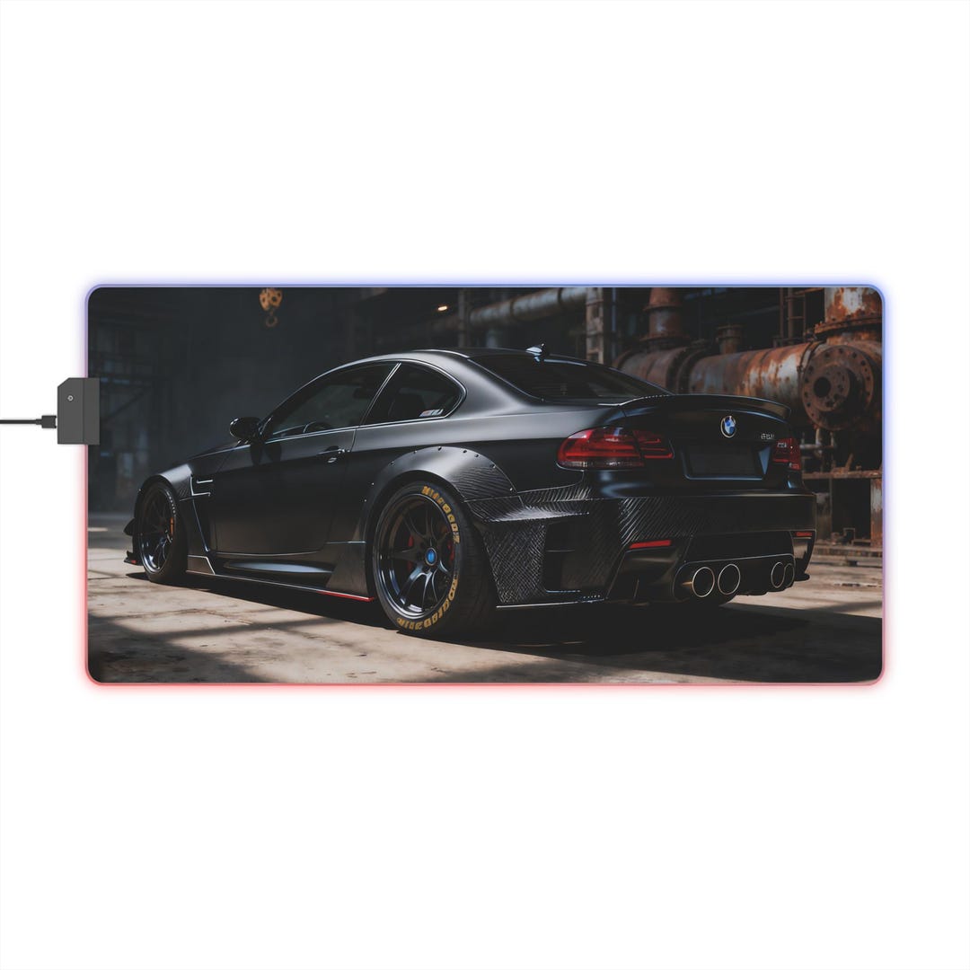 BMW M3 E92 Style Desk Mat | Widebody Coupe RGB Gaming Pad | Car Guy ...