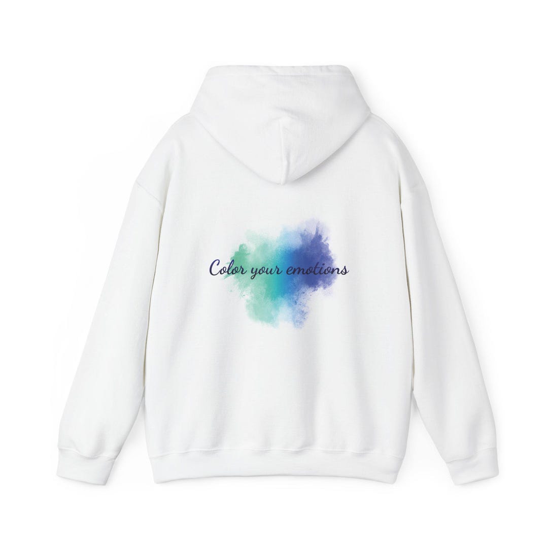 Color Your Emotions Hoodie – Watercolor Splash Back Print ...