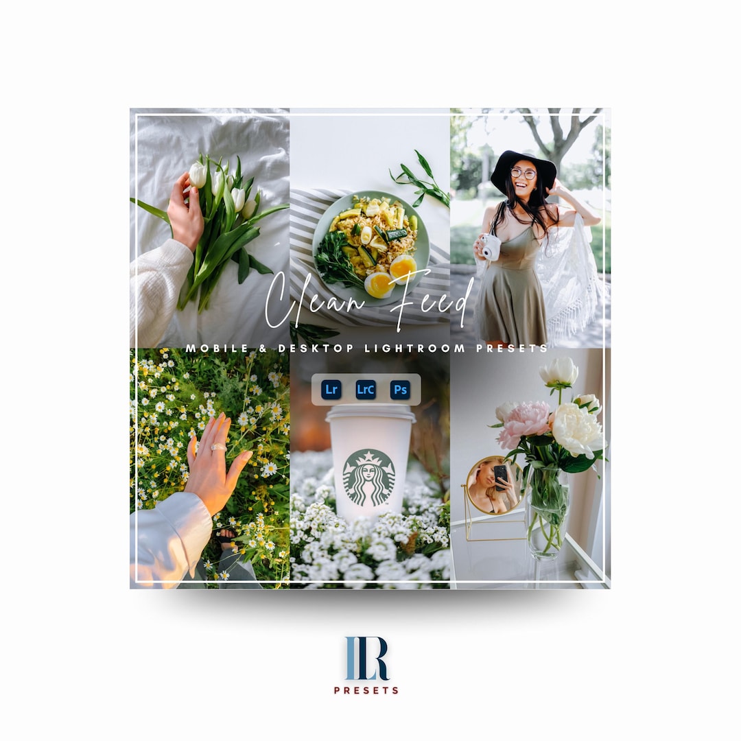 Clean Feed Lightroom Presets: Bright Airy Mobile & Desktop Photo ...
