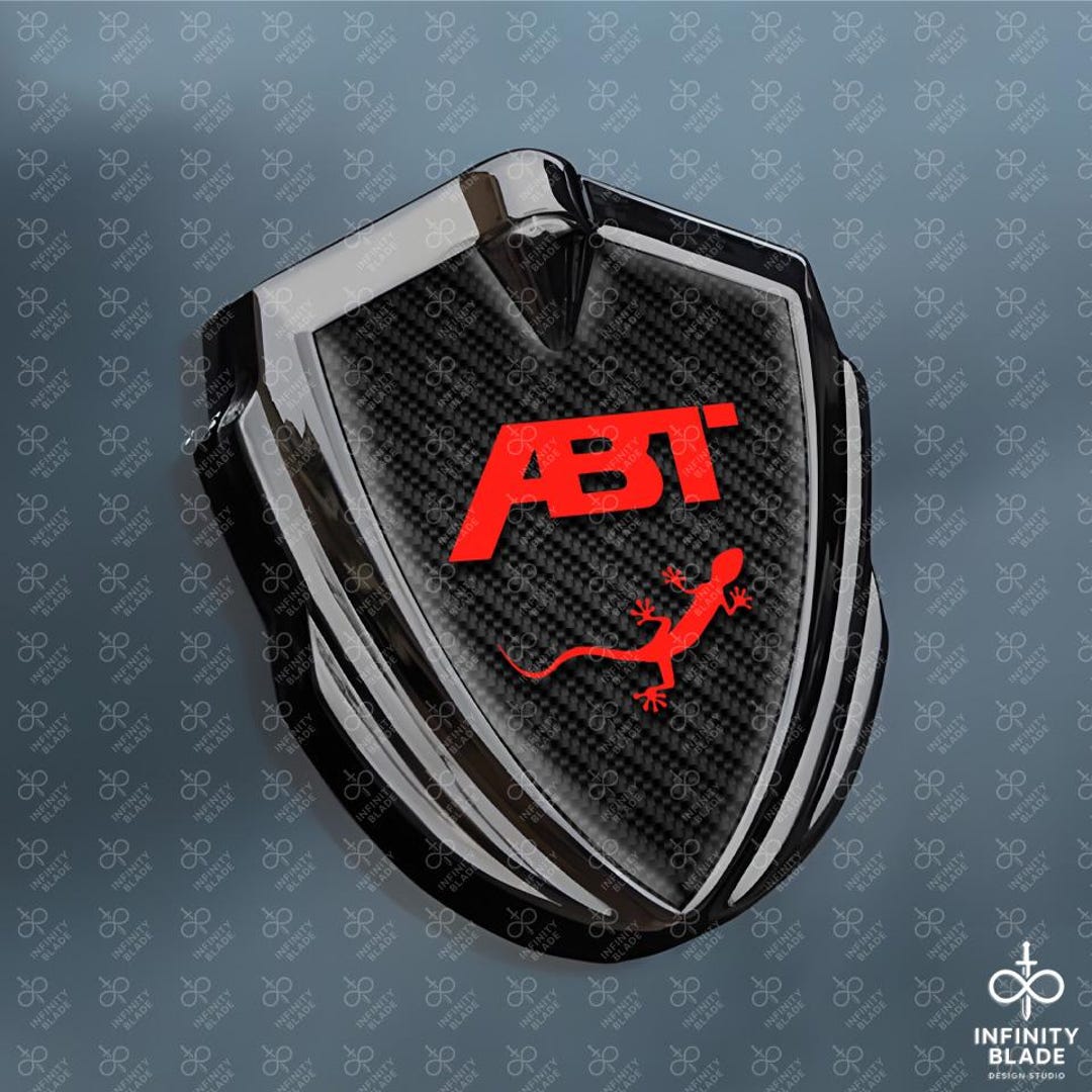 ABT Style Performance Emblem 60mm – Carbon Look Car Badge - Etsy