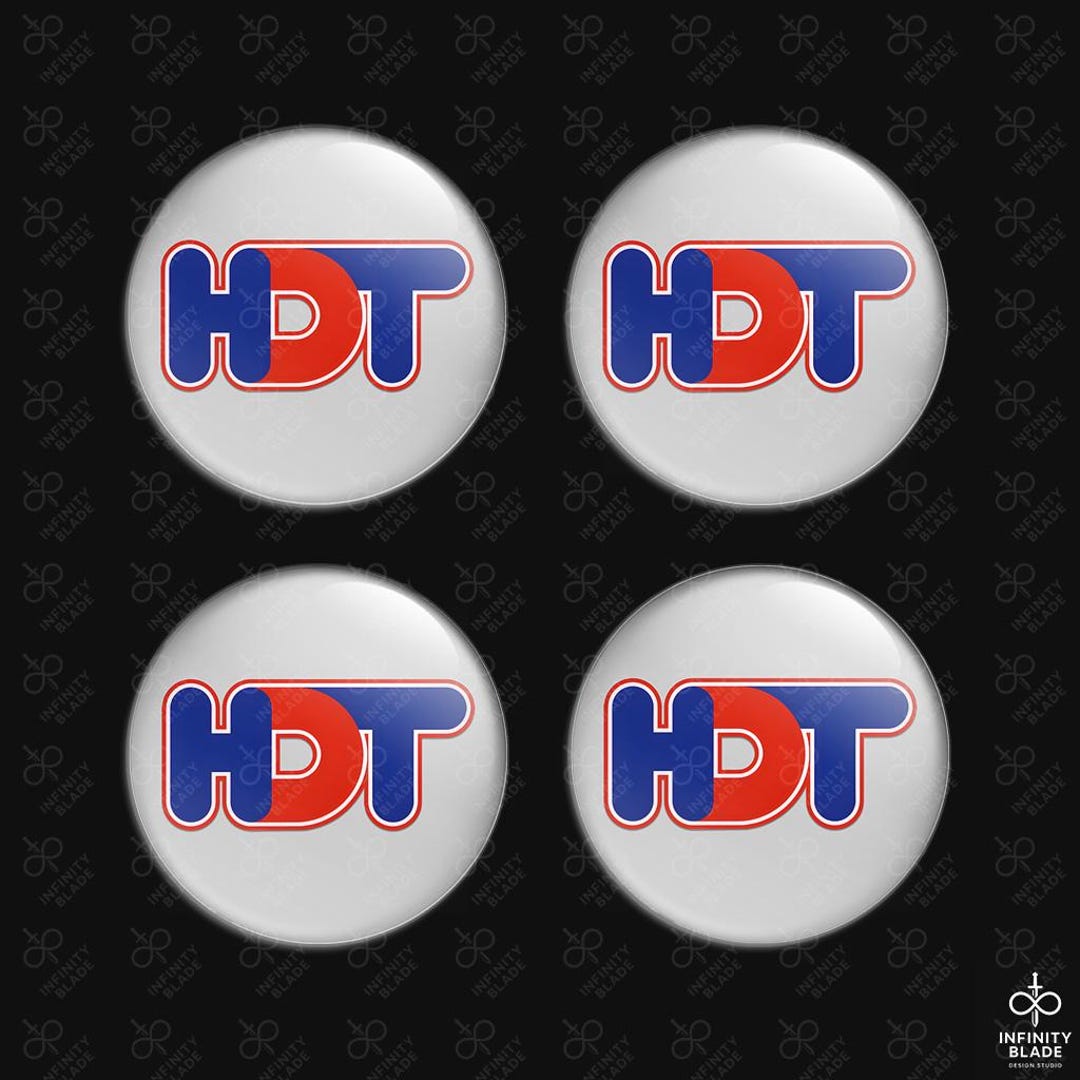 HDT Gloss 3D Resin Rim Emblems | Wheel Center Cap Overlay Decals ...