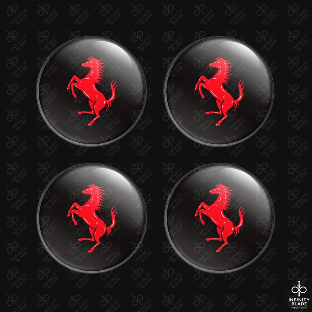 Gloss 3D Resin Rim Emblems | Wheel Center Cap Overlay Decals ...