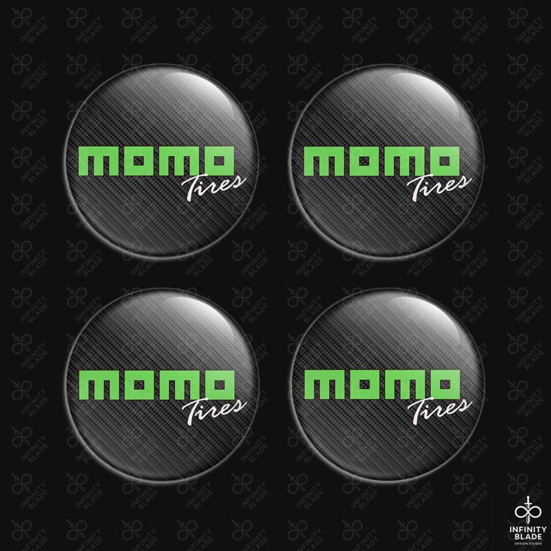 Momo Gloss 3D Resin Rim Emblems | Wheel Center Cap Overlay Decals ...
