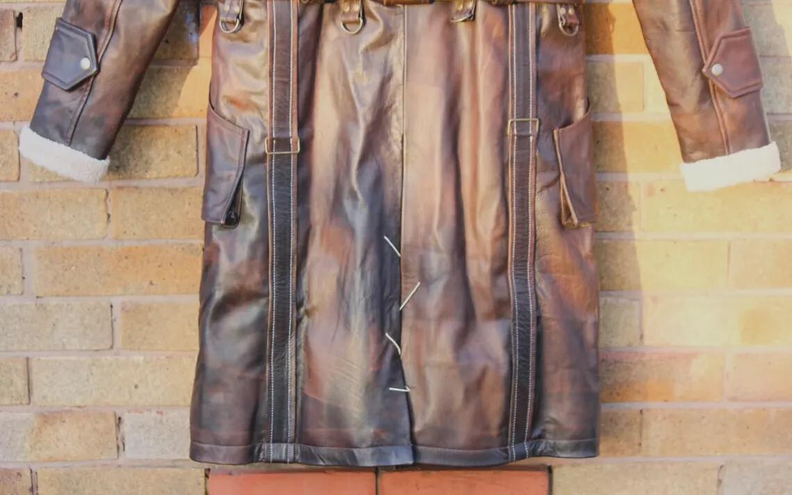 Elder Maxson Fallout Inspired Long Coat | Men's Distressed Brown ...