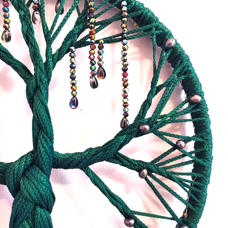 Dark Green Lighted Wall Tree - Etsy