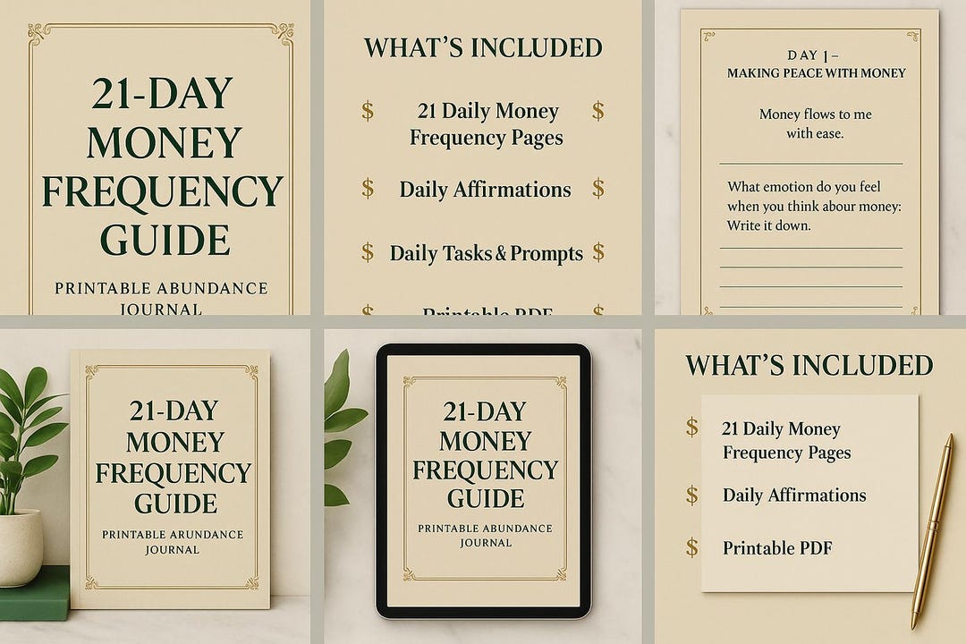 21-day Money Frequency Guide | Printable Abundance Journal ...